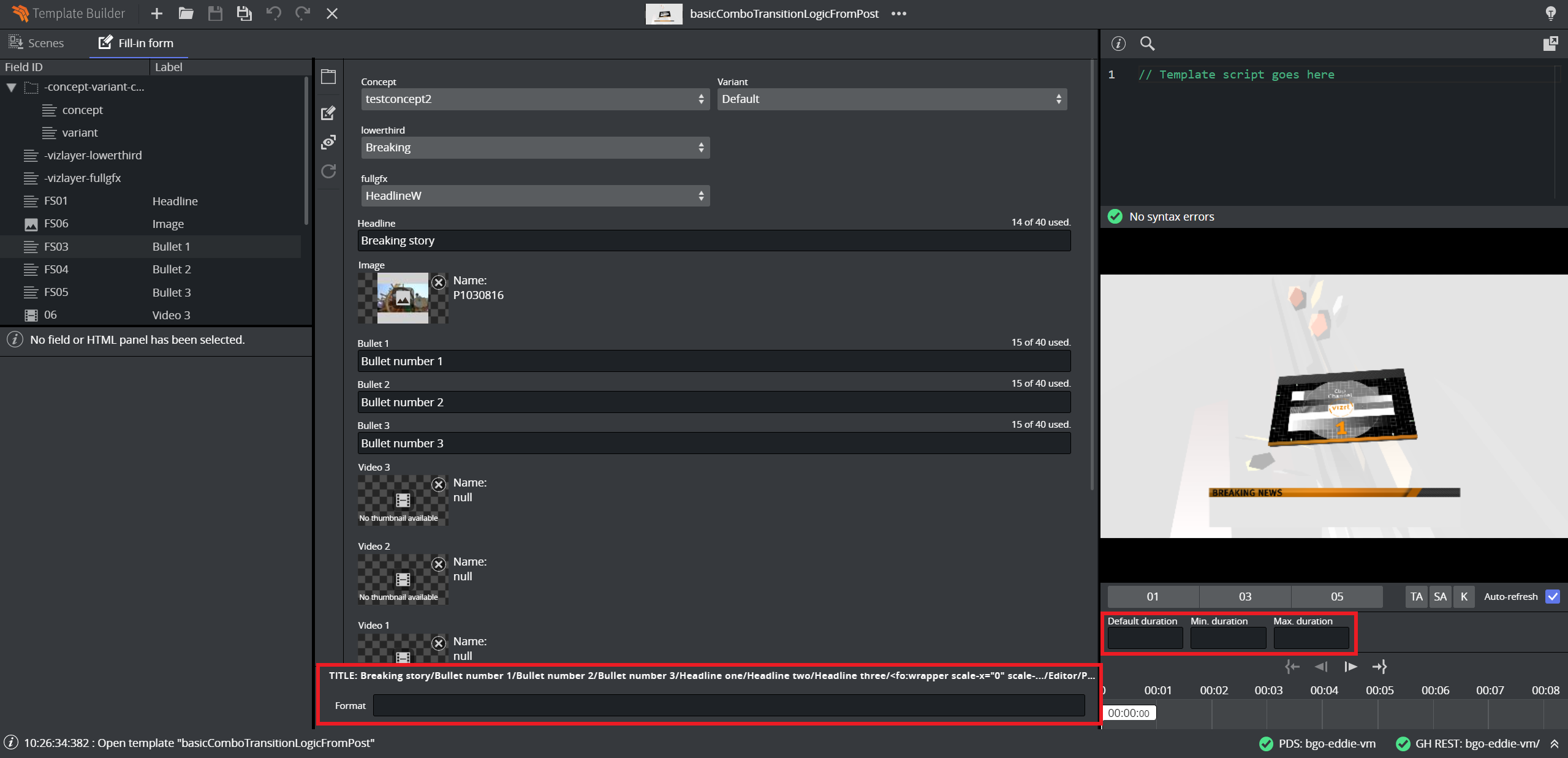 Customizing Templates - Template Builder