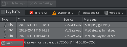 Initializing Gateway Server and Clients