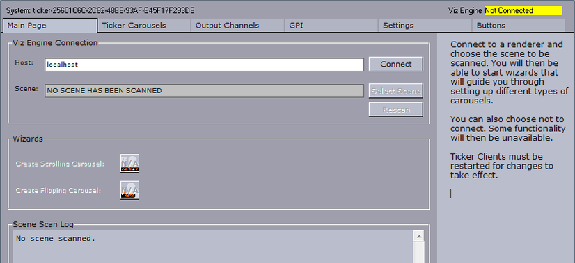Main Window - Viz Ticker